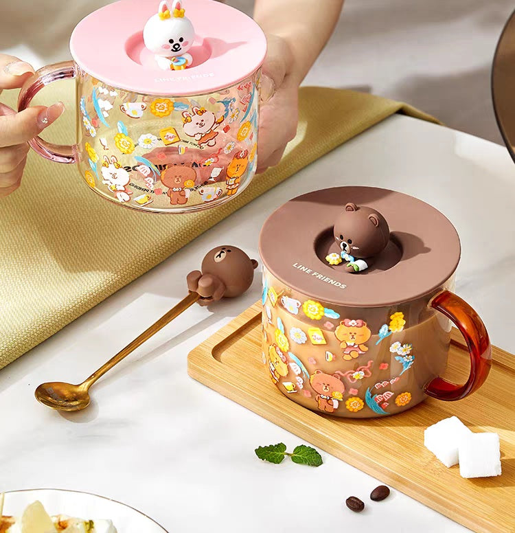 Line Friends Brown Cony Glass Cup 玻璃杯 – Browniac Line Friends