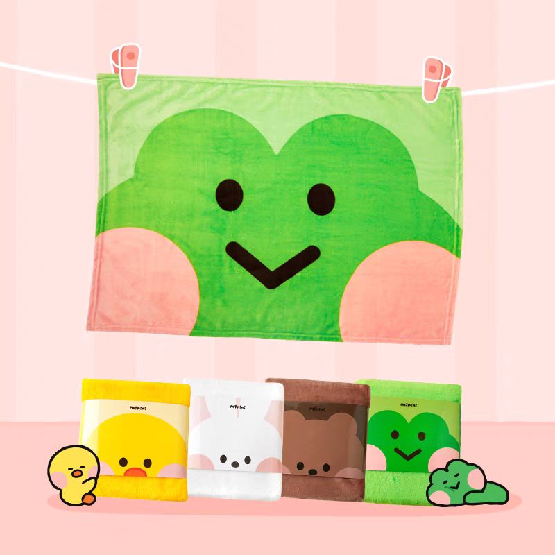 Line Friends Minini Conini Selini Lenini 毛氈 Blanket – Browniac Line Friends