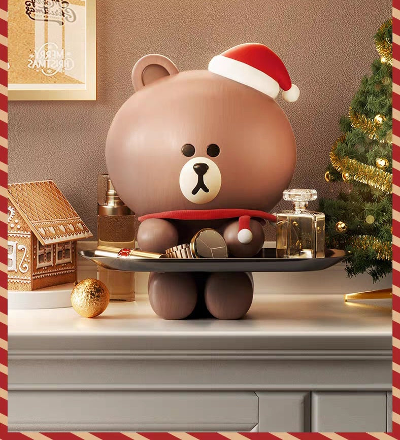 Line Friends Brown 熊大玄關收納擺設 Figure （聖誕款 Christmas) – Browniac Line Friends
