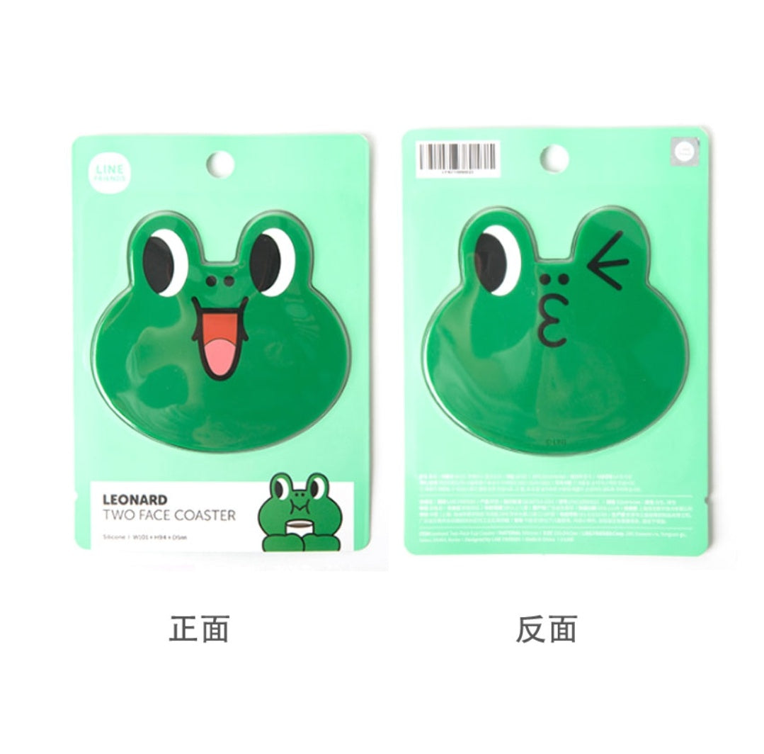 現貨 Line Friends Leonard 雙面杯墊 – Browniac Line Friends