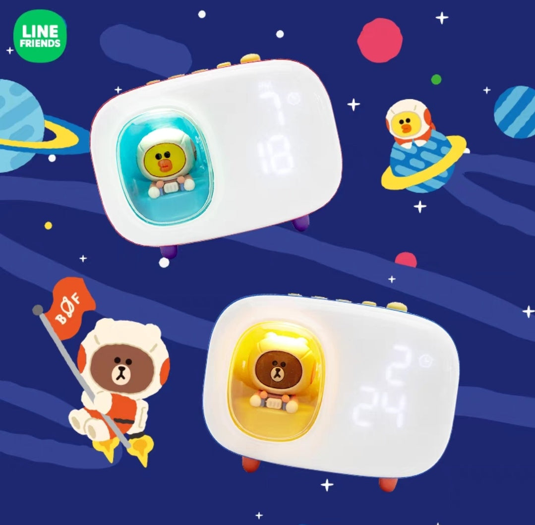 Line Friends Brown Sally 電子鬧鐘 （太空人款） – Browniac Line Friends